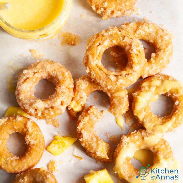 Boozy Pina Colada doughnuts - Kitchen by Anna K