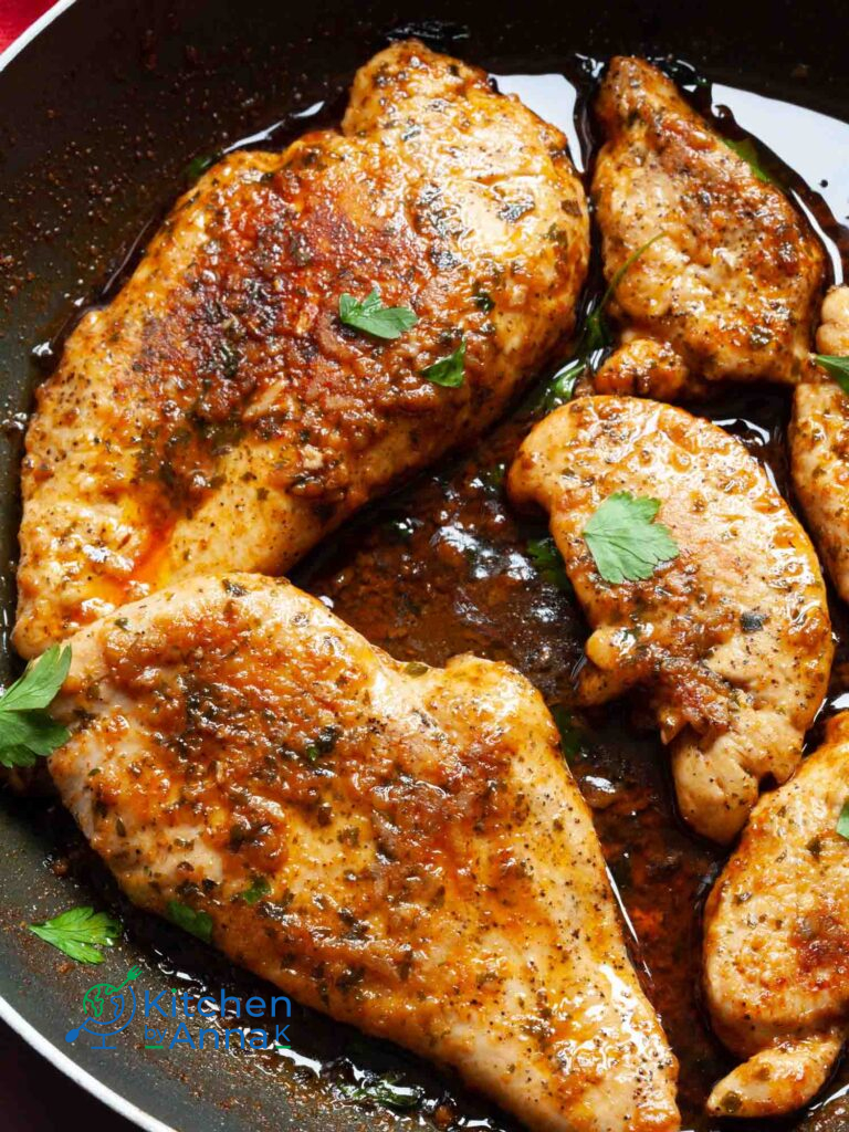 Chicken breast in garlic and white wine sauce - Kitchen by Anna K
