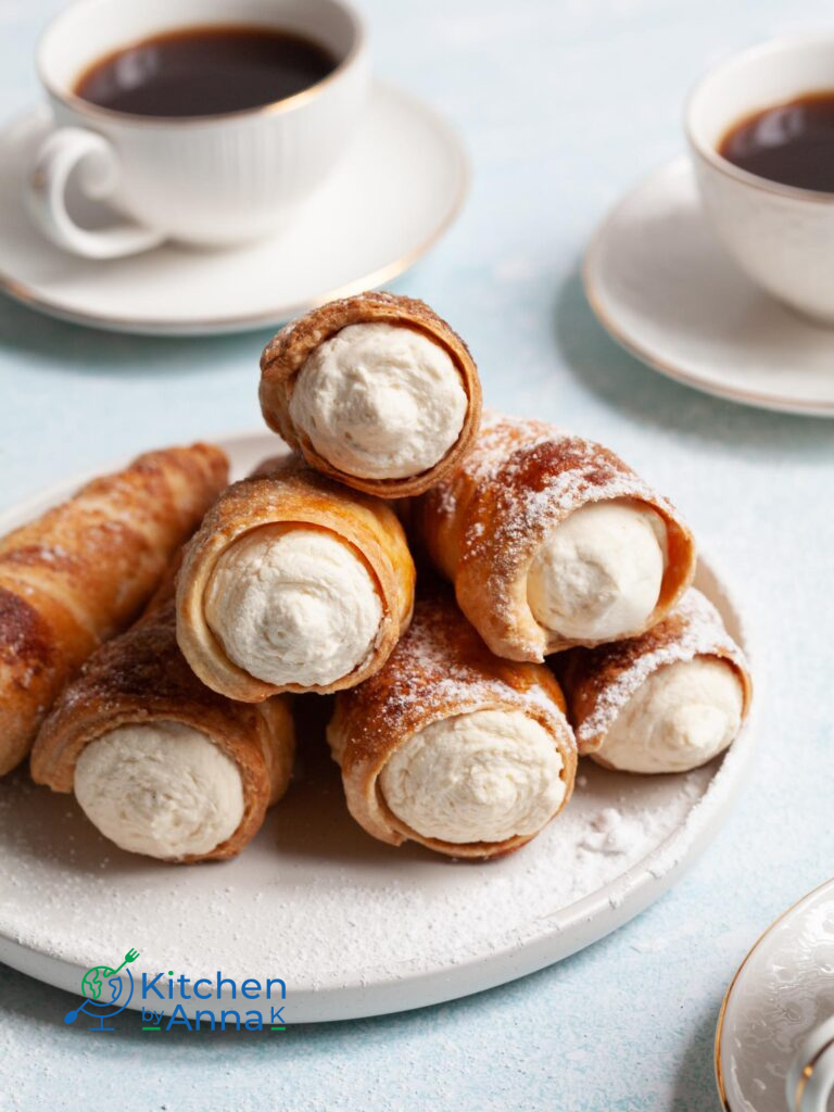 Vanilla cream horns, lady locks cookies - Kitchen by Anna K